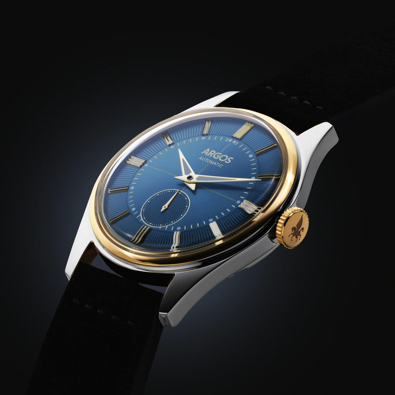 Argos Apollo III Constellation Blue Gold Two Tone with Italian Suede ...