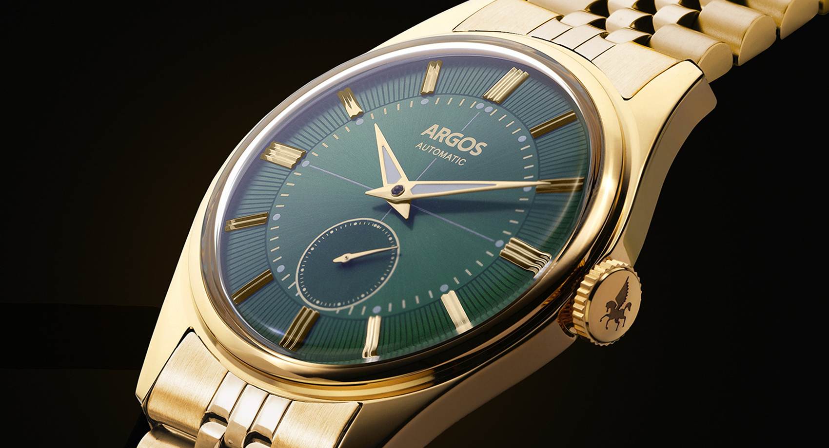 Argos Apollo III - Olive Green Gold with Golden Jubilee Bracelet