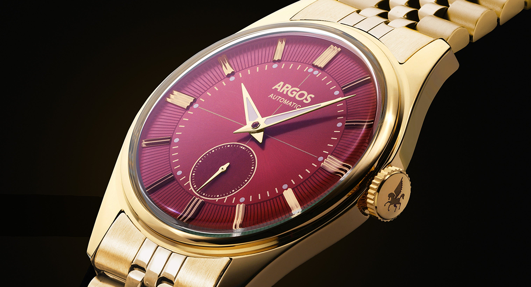 Argos Apollo III - Wine Red Gold with Golden Jubilee Bracelet
