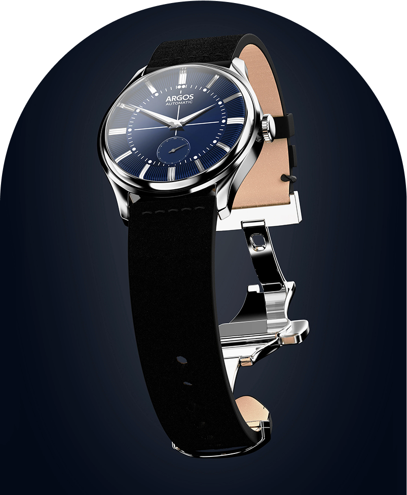 Argos Apollo III - Constellation Blue Silver with Italian Suede Leather ...