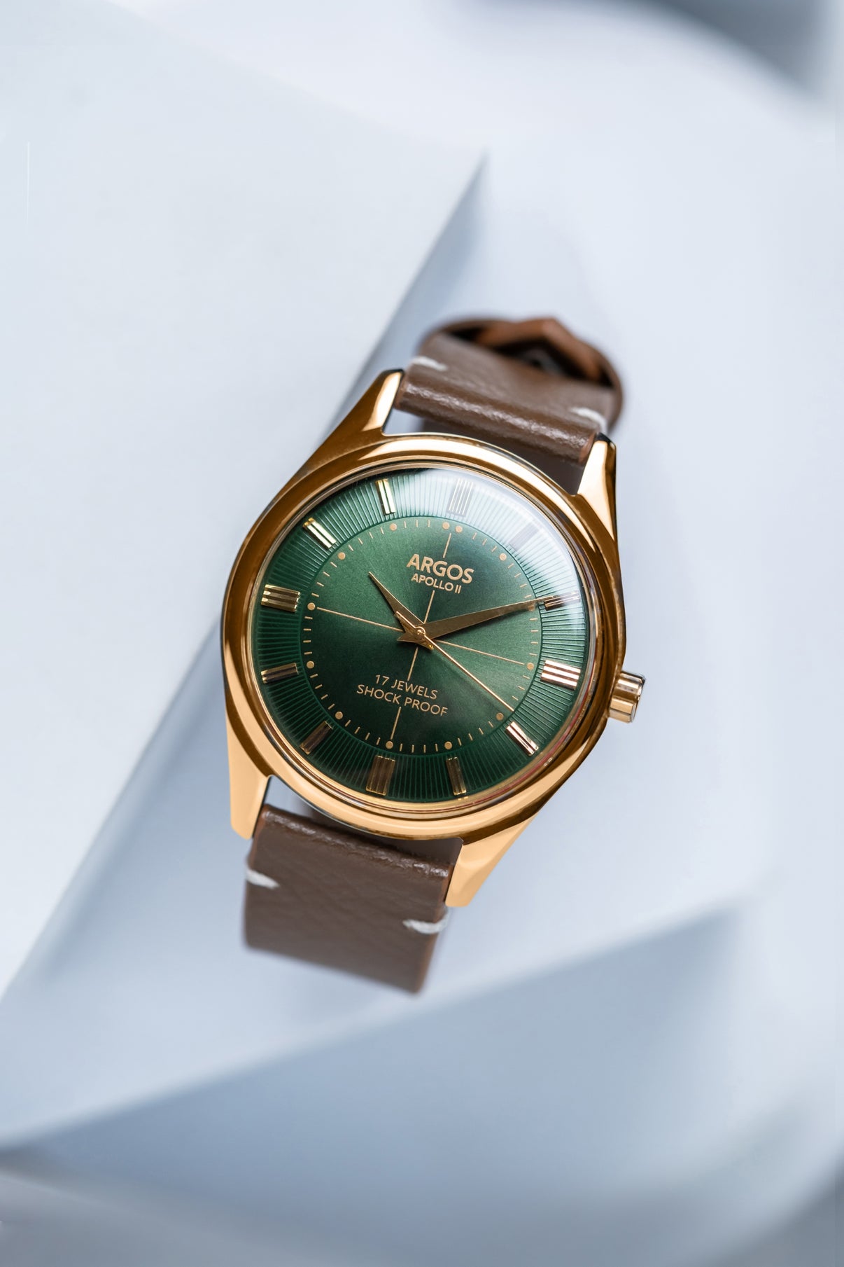 Argos Apollo II - Emerald Green Gold Men's Mechanical Watch
