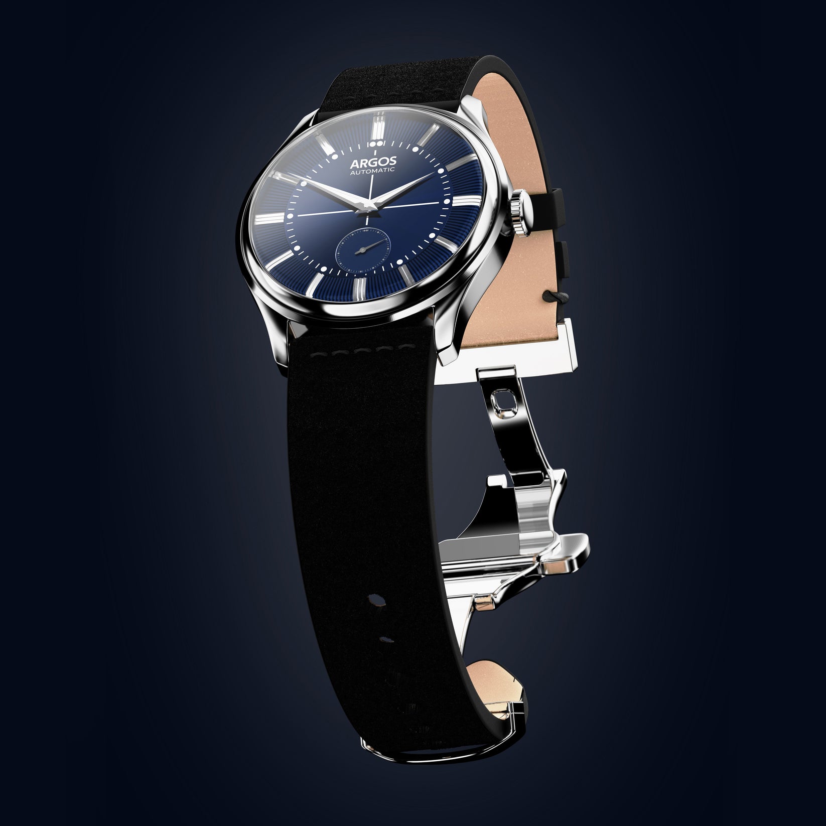 Argos Apollo III - Constellation Blue Silver with Italian Suede Leather ...