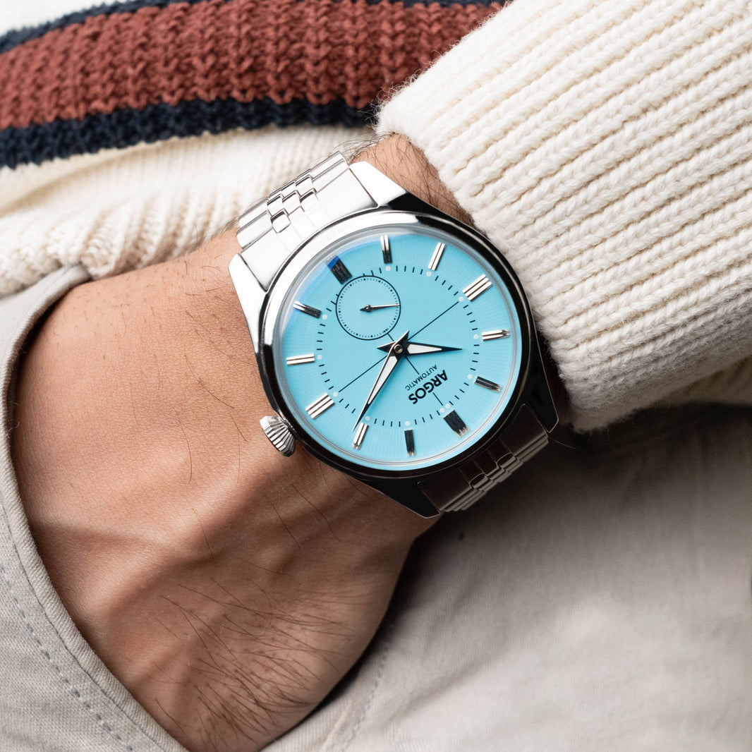 Argos Apollo III - Ice Blue Silver with Jubilee Bracelet – Argos Watches