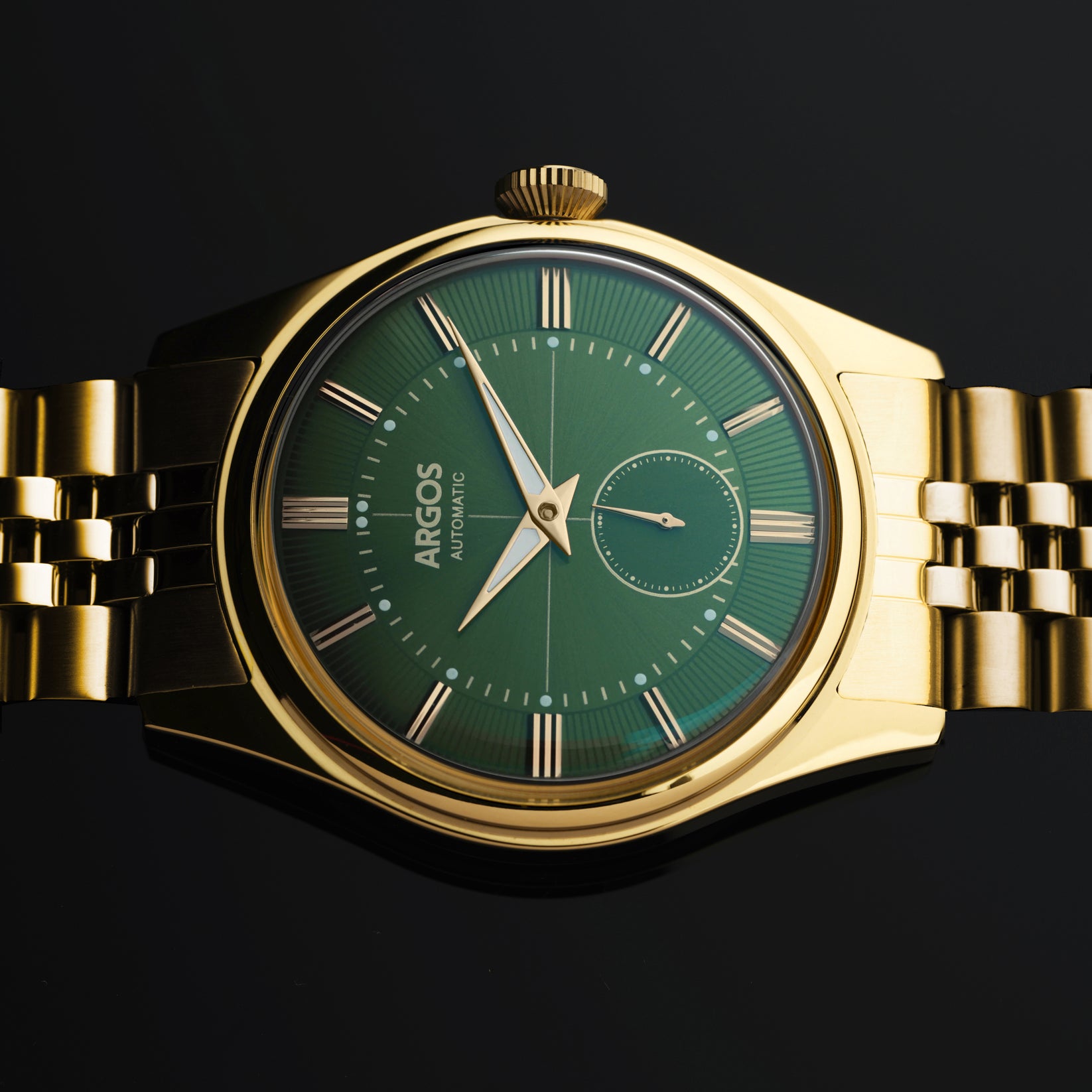 Argos Apollo III - Olive Green Gold with Golden Jubilee Bracelet