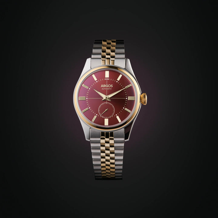 Argos Apollo III Wine Red Gold Two Tone with Golden Jubilee Bracelet ...